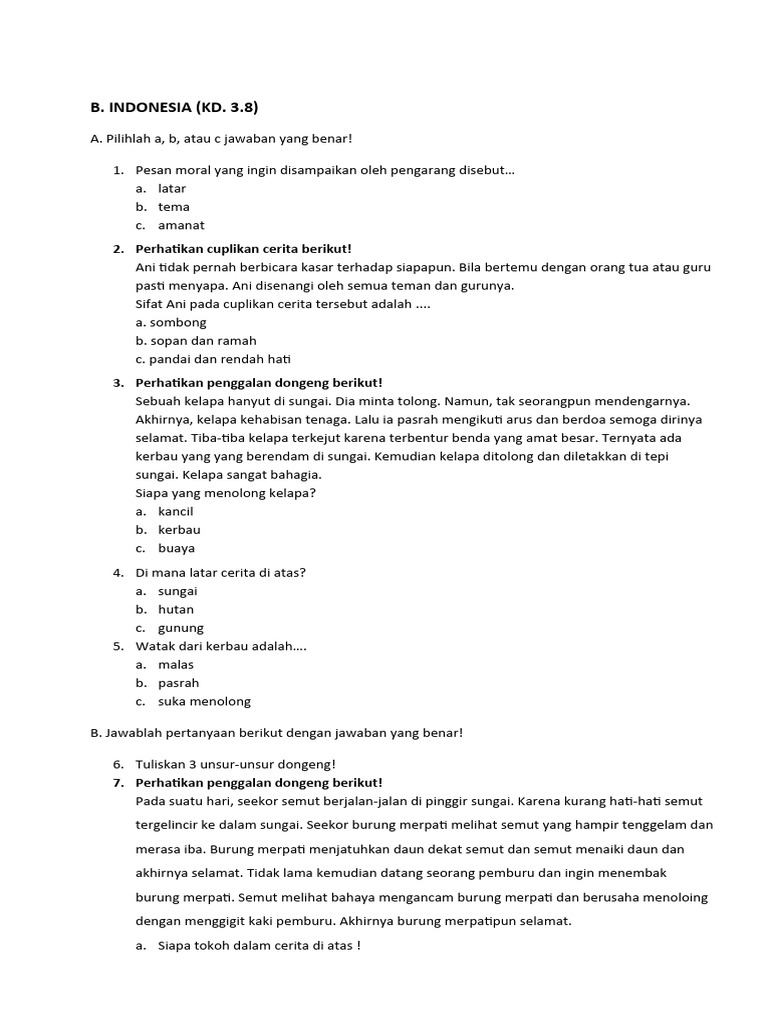 PH Tema 2 Kls 3 | PDF