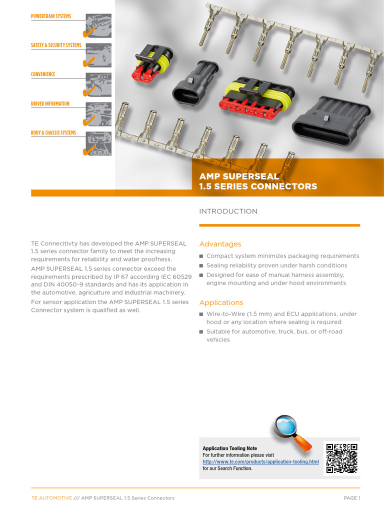 AMP Superseal 1.5 Series Catalog | PDF