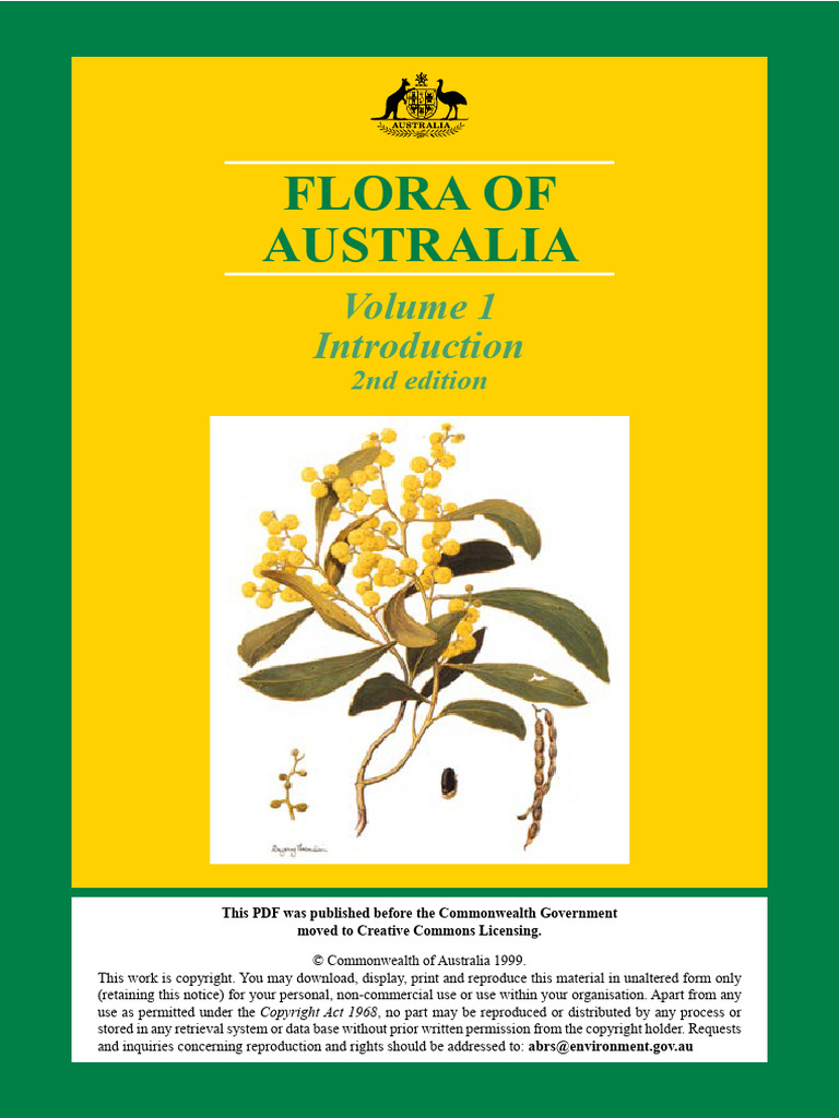 Flora Australia 01 Introduction Second Edition 2 | PDF | Wellness