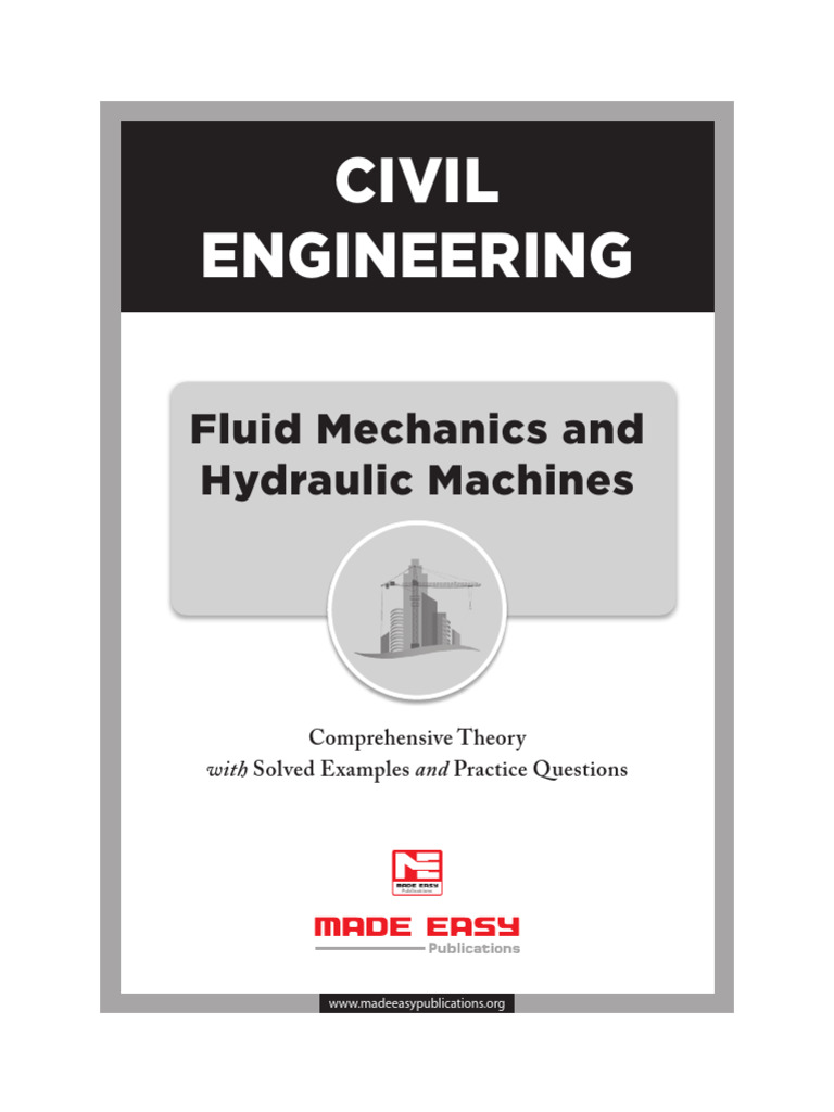 Civil Engineering: Fluid Mechanics and Hydraulic Machines | PDF
