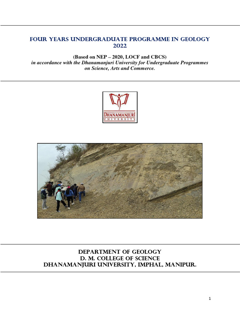 Geology Nep Syllabus | PDF
