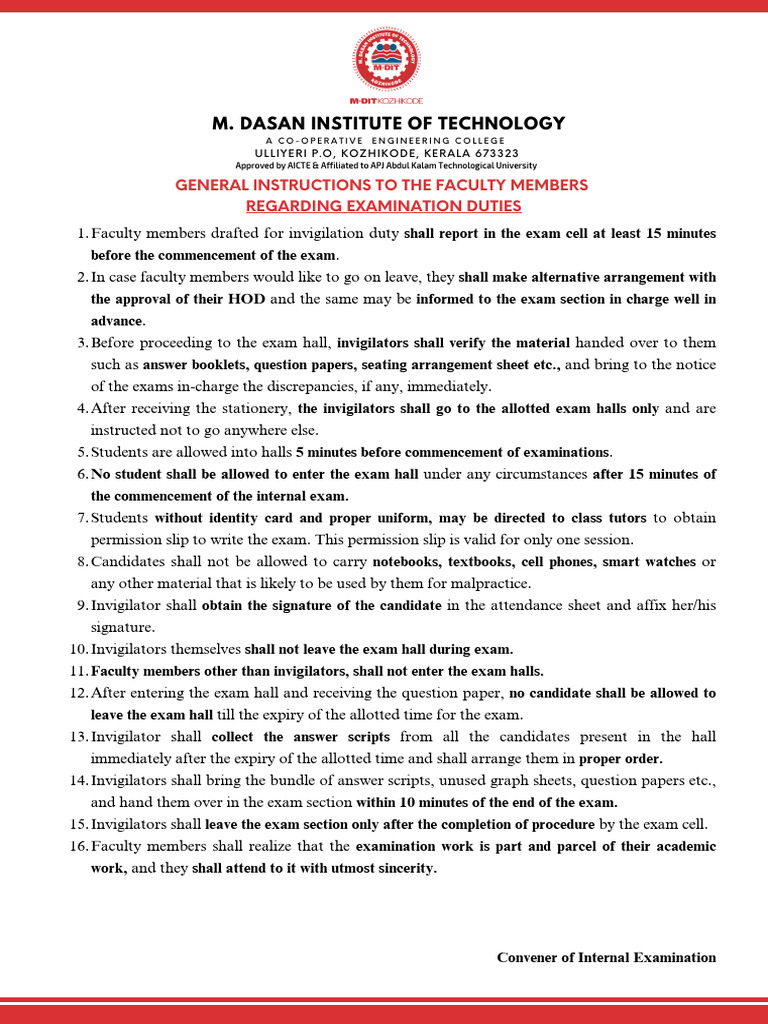 Series Exam Instructions | PDF