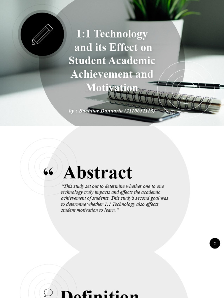 1 To 1 Technology and Its Effect On Student Academic Achievement and ...