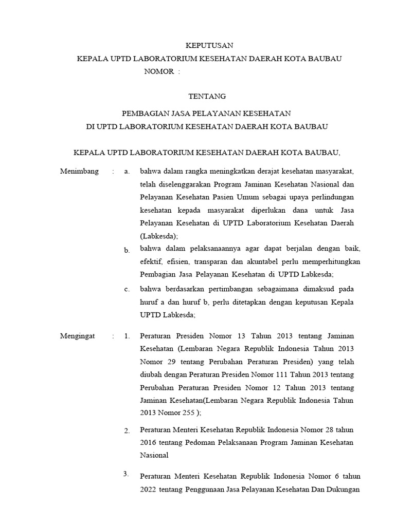 SK Jasa Labkesda | PDF