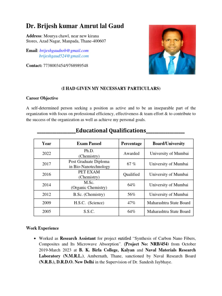 RESUME4 Brijesh | PDF