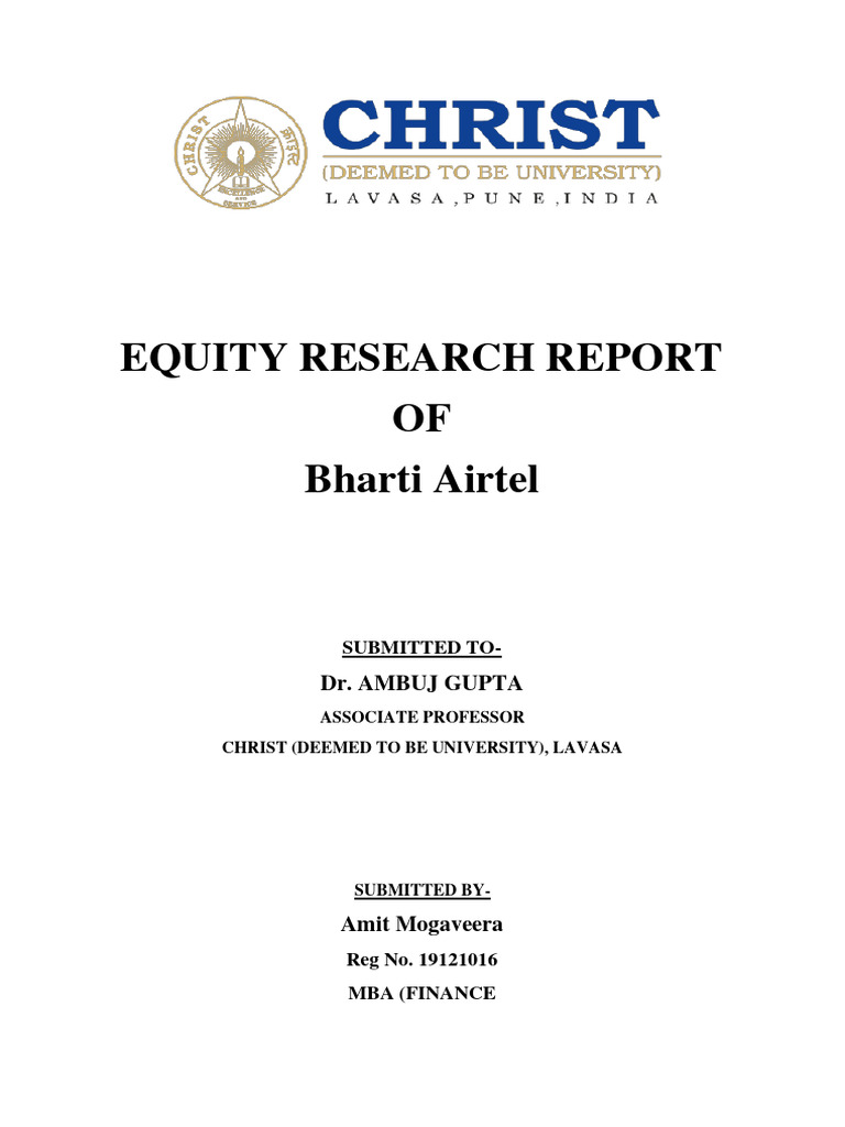 Equity Research Report 19121016 PDF | PDF