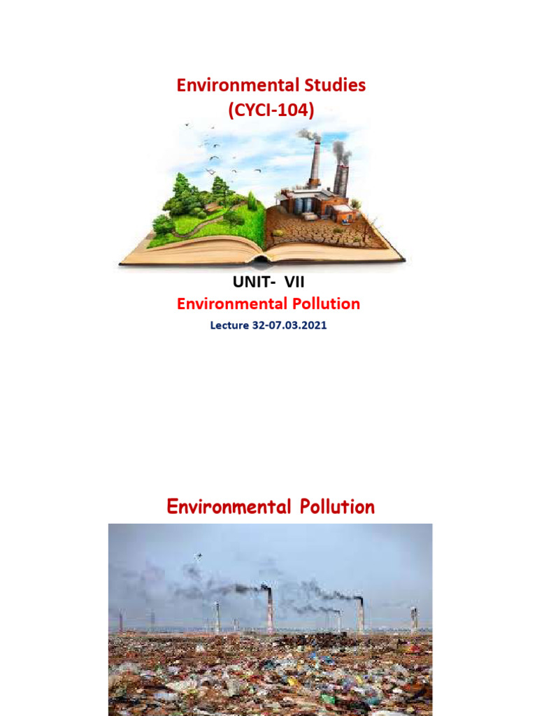 Unit 7-Environmental Pollution | PDF