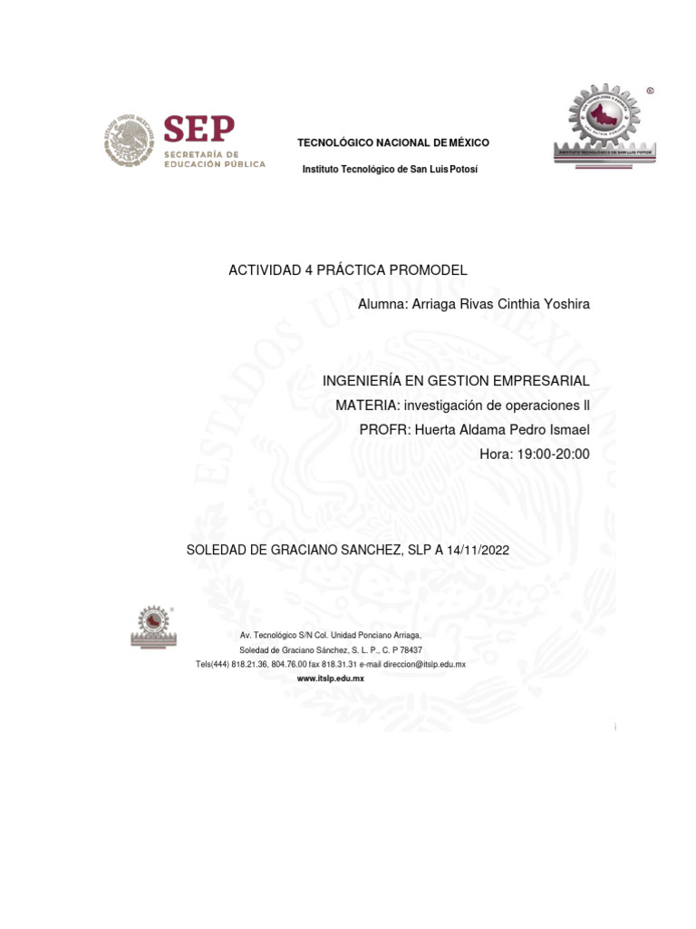 Práctica Promodel: Pasos Clave | PDF