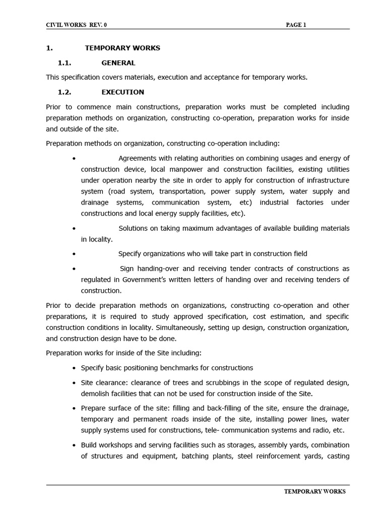 1.temporary Works | PDF