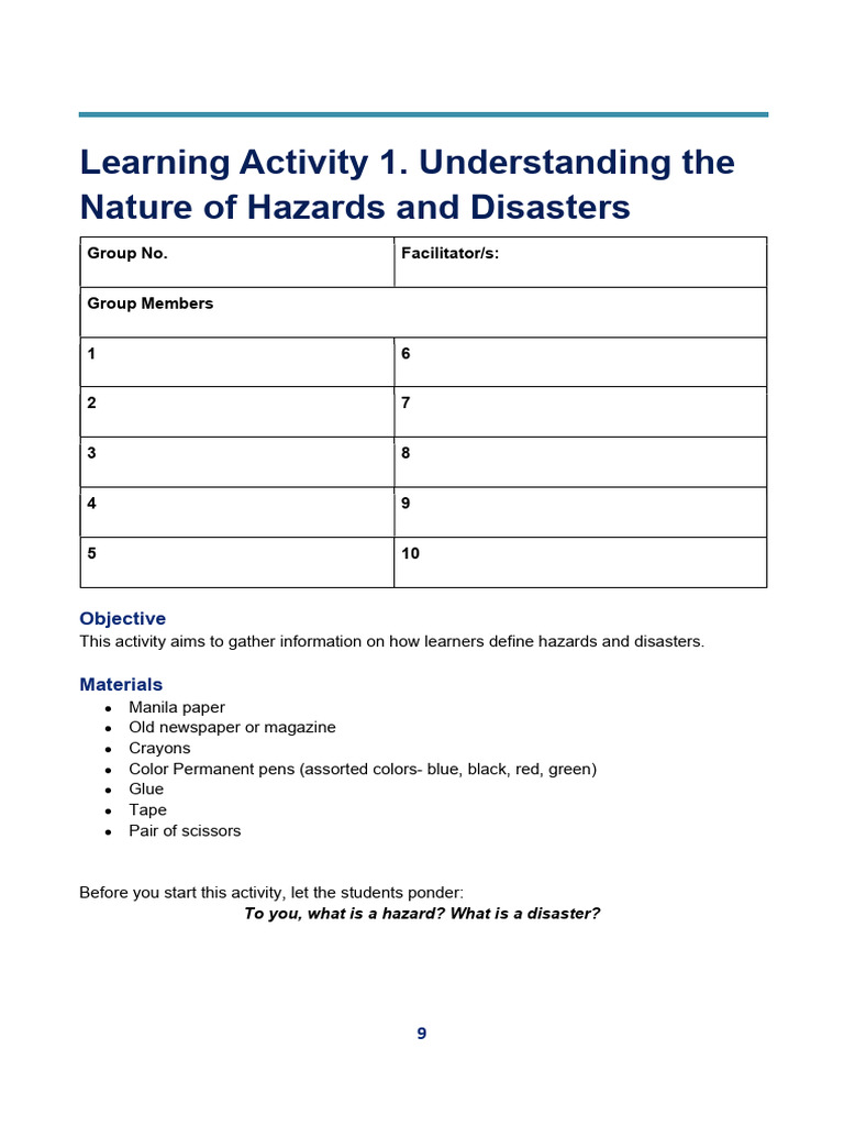 Module 1 Learning Activities | PDF