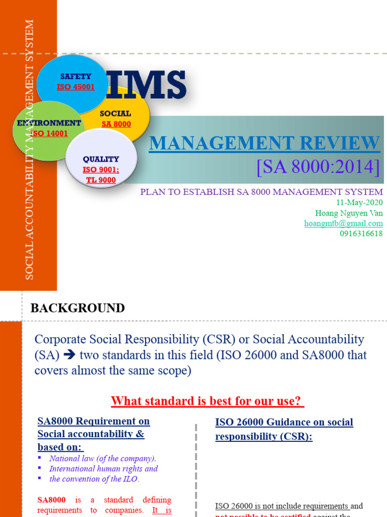SA Management Review - Plan | PDF