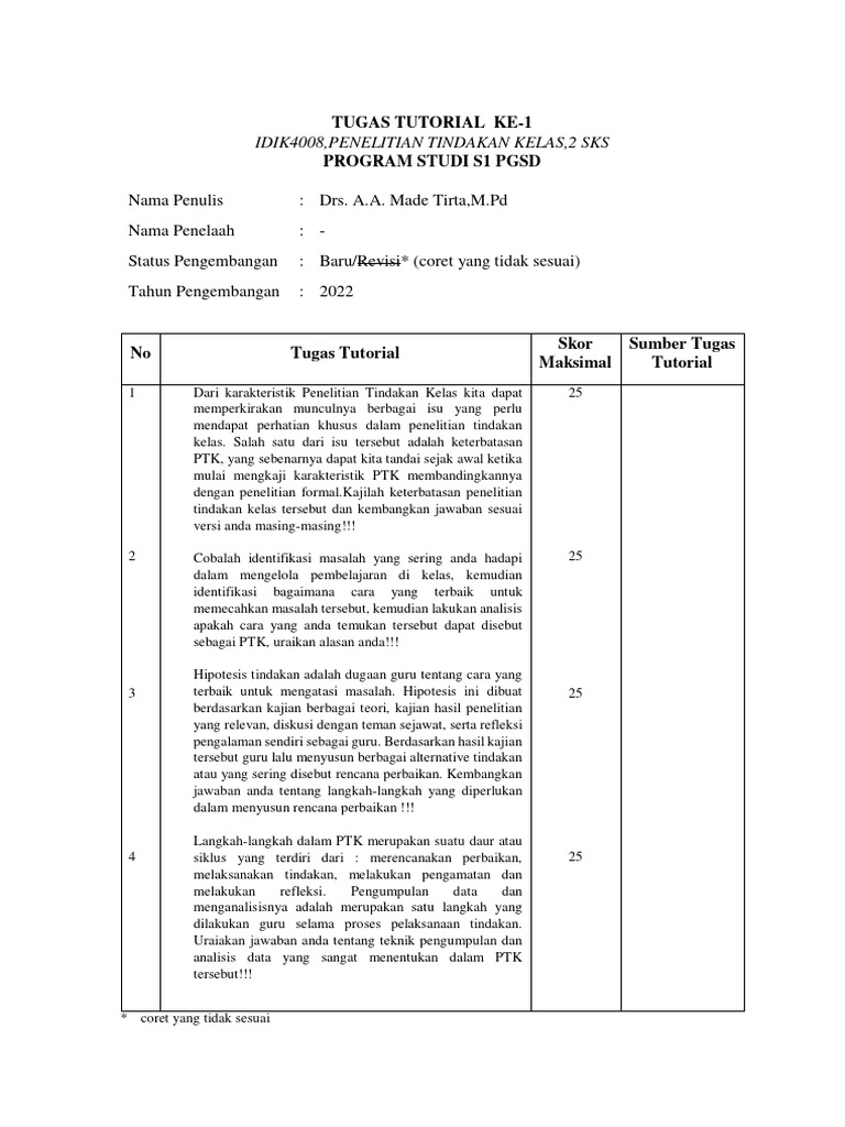 Tugas Tutorial 1 | PDF