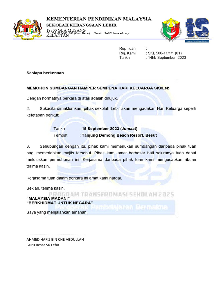 Letterhead Baru ts25 | PDF