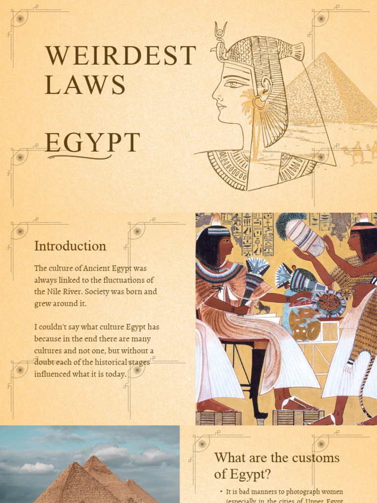 Weirdest Laws in Egypt | PDF