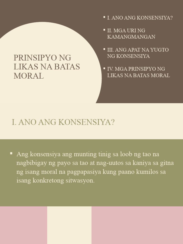 Prinsipyo NG Likas Na Batas Moral | PDF