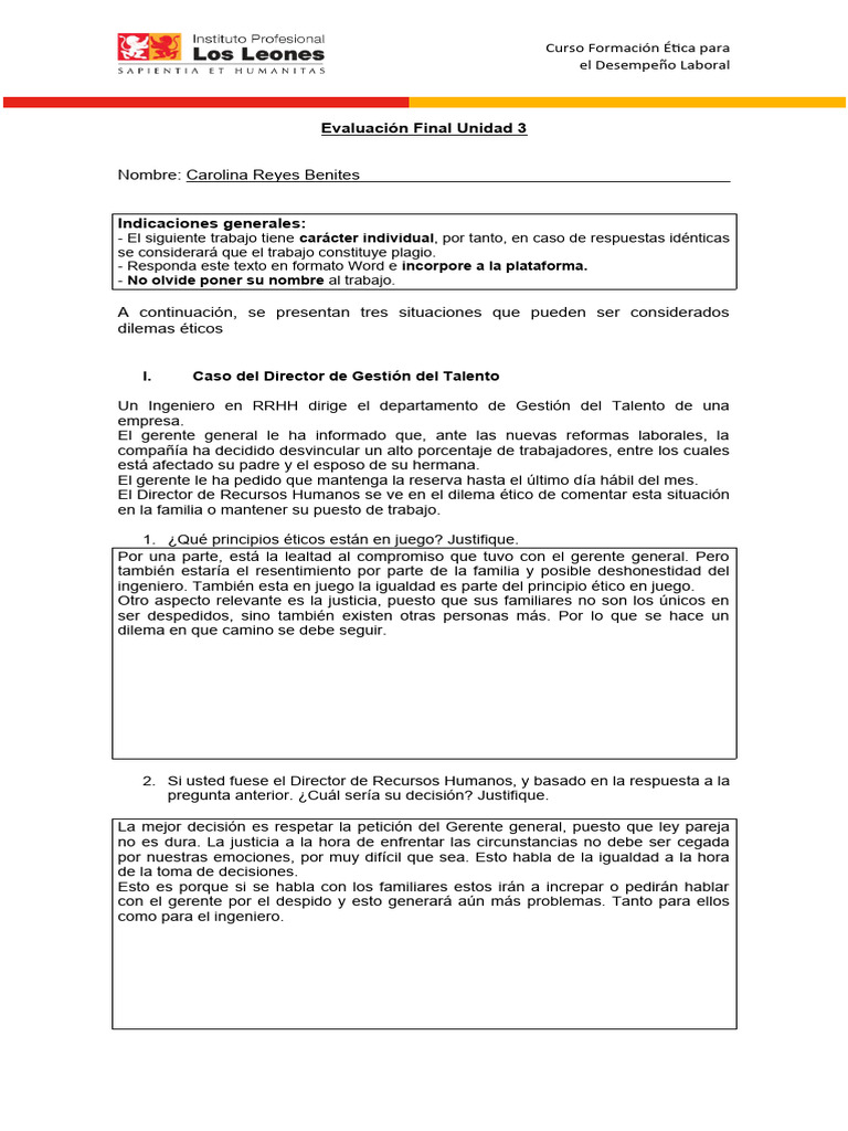 Evaluacionfinal U3 | PDF