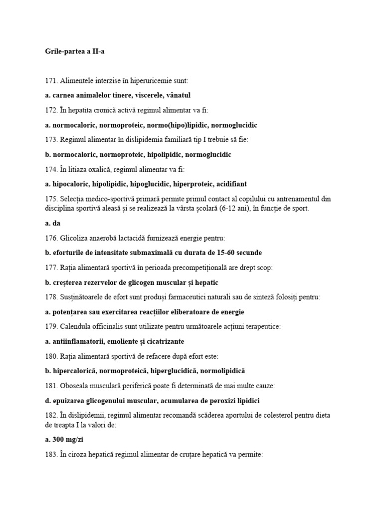 Grile Rezolvate - 2 | PDF