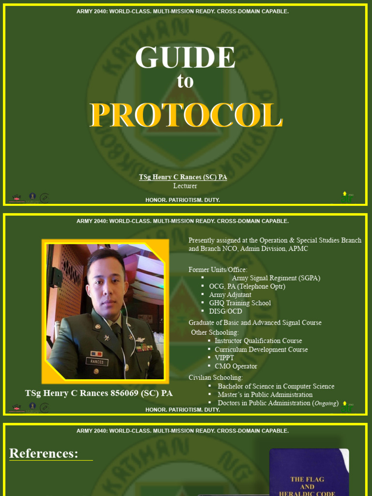Guide To Protocol | PDF