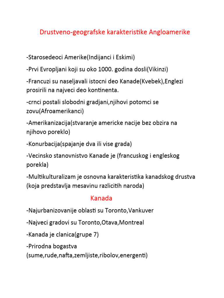 Geografija (Angloamerika) | PDF