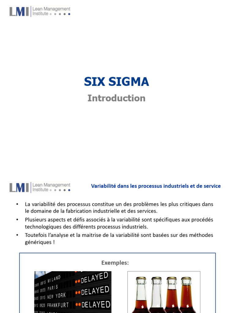 1 Six-Sigma Notions-Fondamentales | PDF 1 Six-Sigma Notions-Fondamentales | PDF