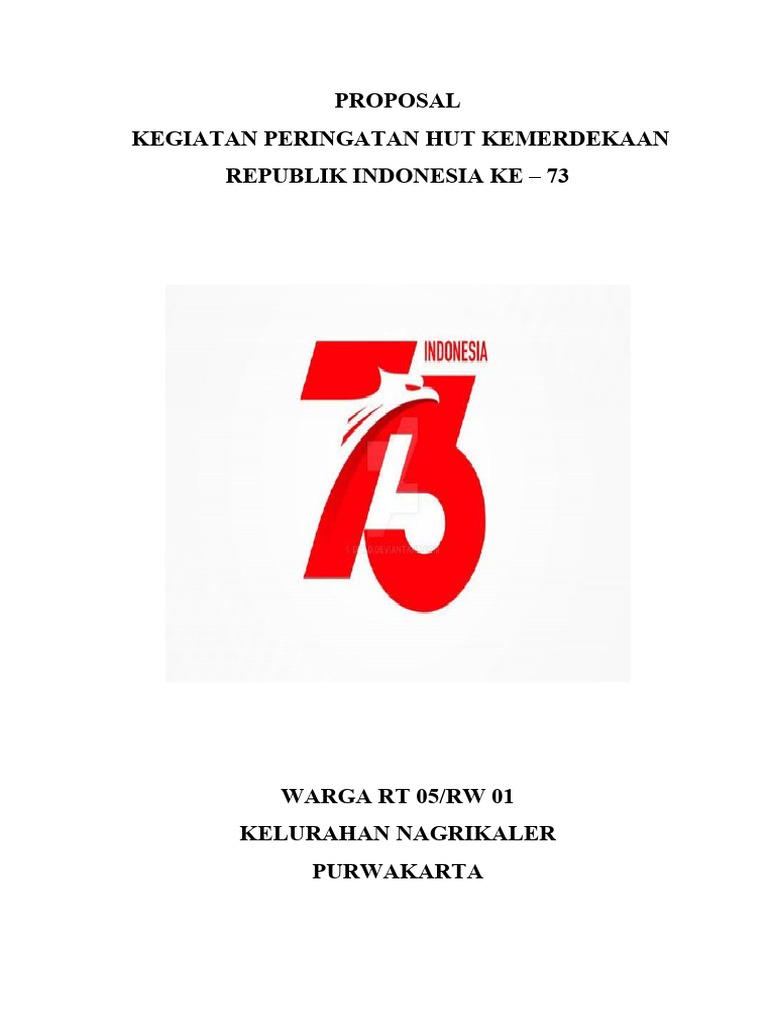 Proposal Kegiatan RT 05 | PDF