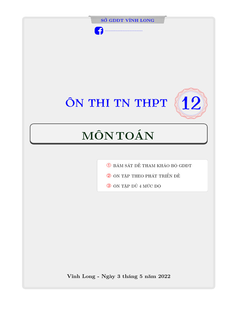 2022 Onthi TNTHPT Toán 030522 | PDF