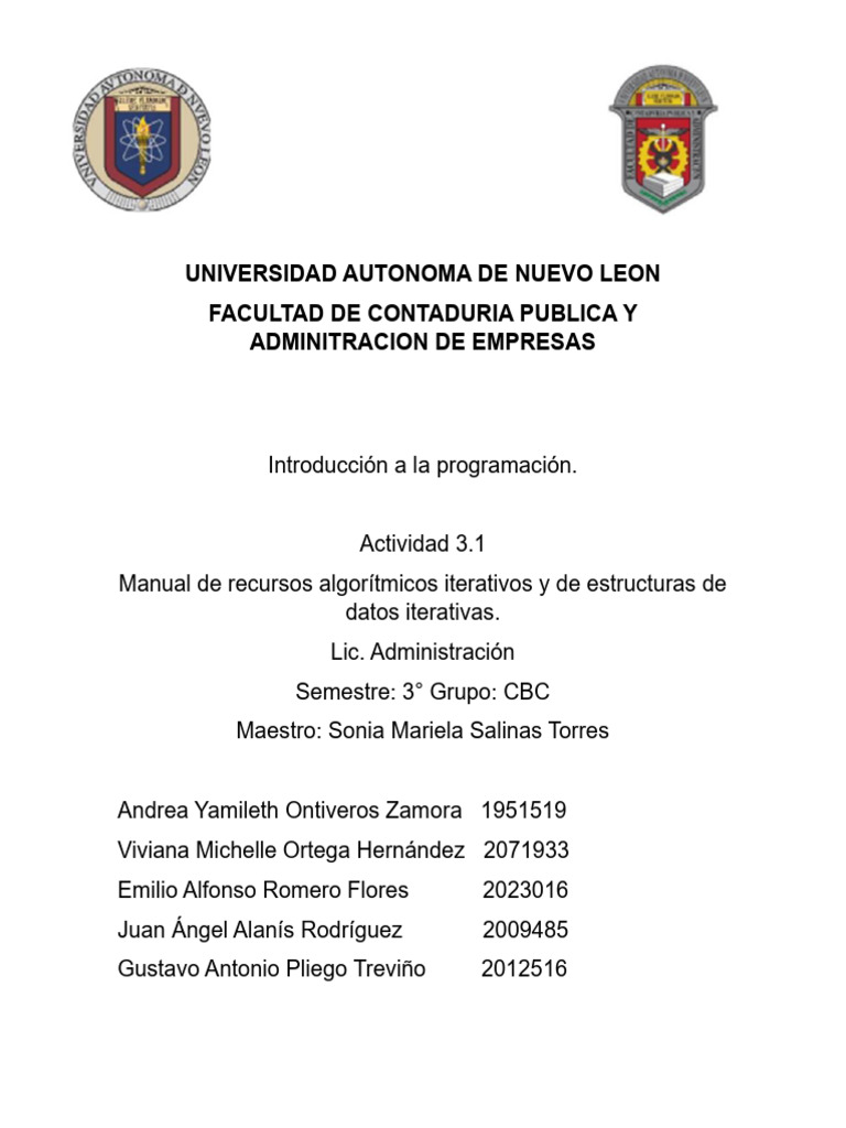 Act3.1 Programacion | PDF