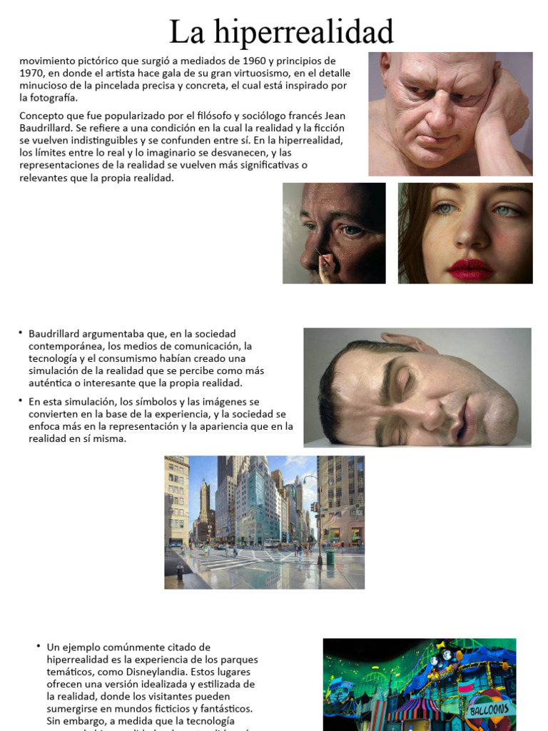 Hiperrealidad: Arte y Filosofía Moderna | PDF