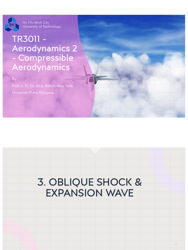Oblique Shock and Expansion Waves Explained | PDF | Science & Mathematics