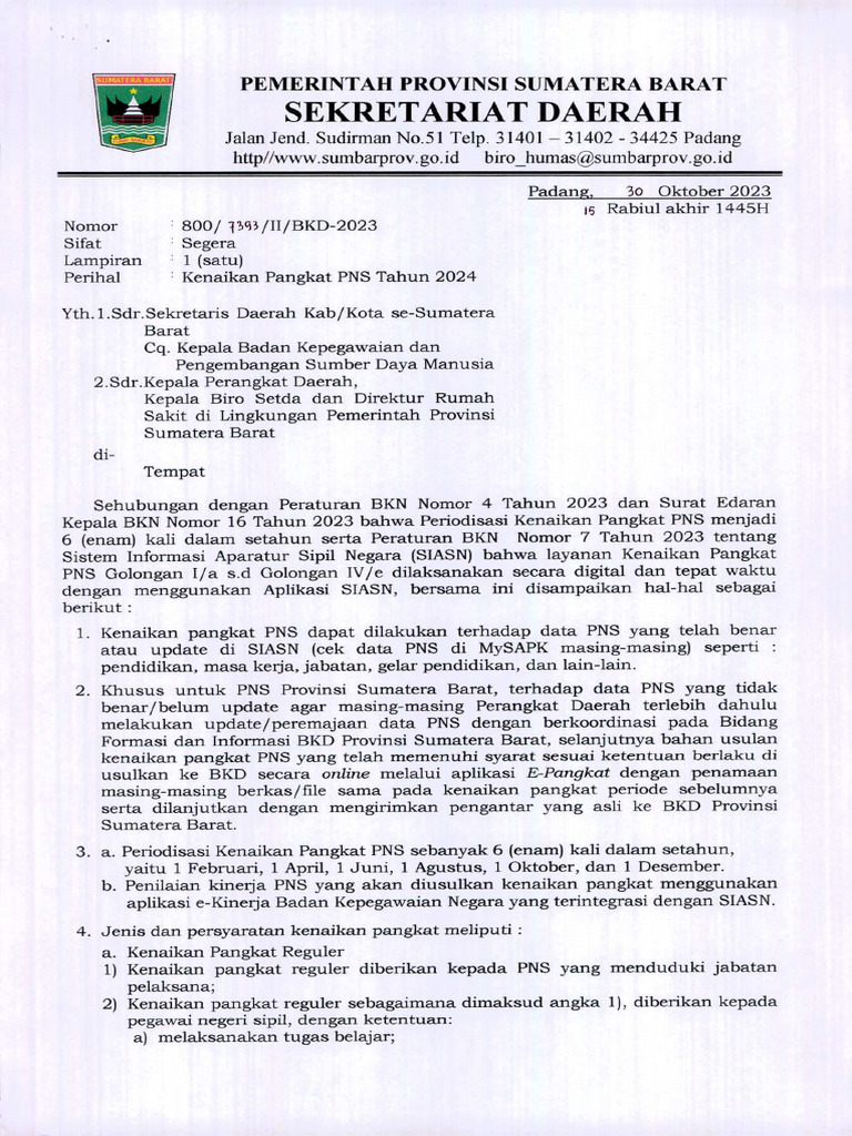 Surat Edaran KP Tahun 2024 | PDF