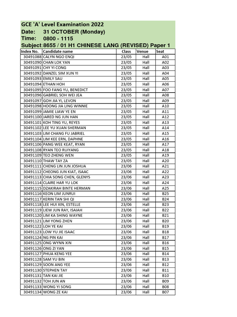 1031 AM 8655 (01) H1 CHINESE LANGUAGE (REVISED) LANGUAGE Paper | PDF