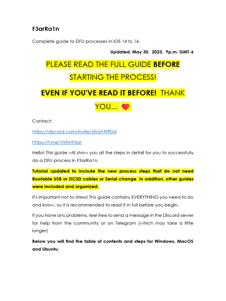 F3arRa1n DFU Eng | PDF