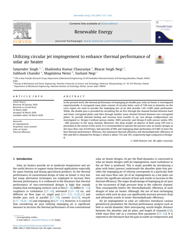 Utilizing Circular Jet Impingement To Enhance Thermal Performance of ...