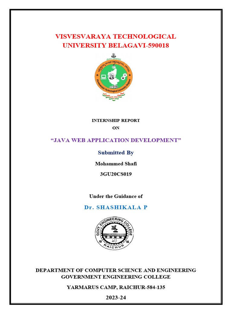 Java Web Application Development Report | PDF | Business