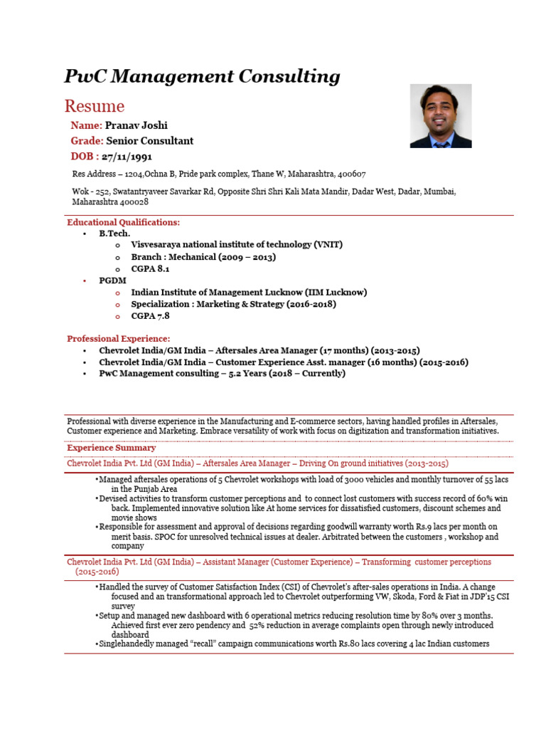 2pranav Joshi - CV | PDF