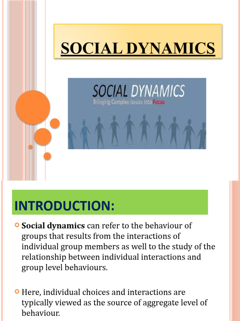 Understanding Social Dynamics in Groups | PDF | Self-Improvement