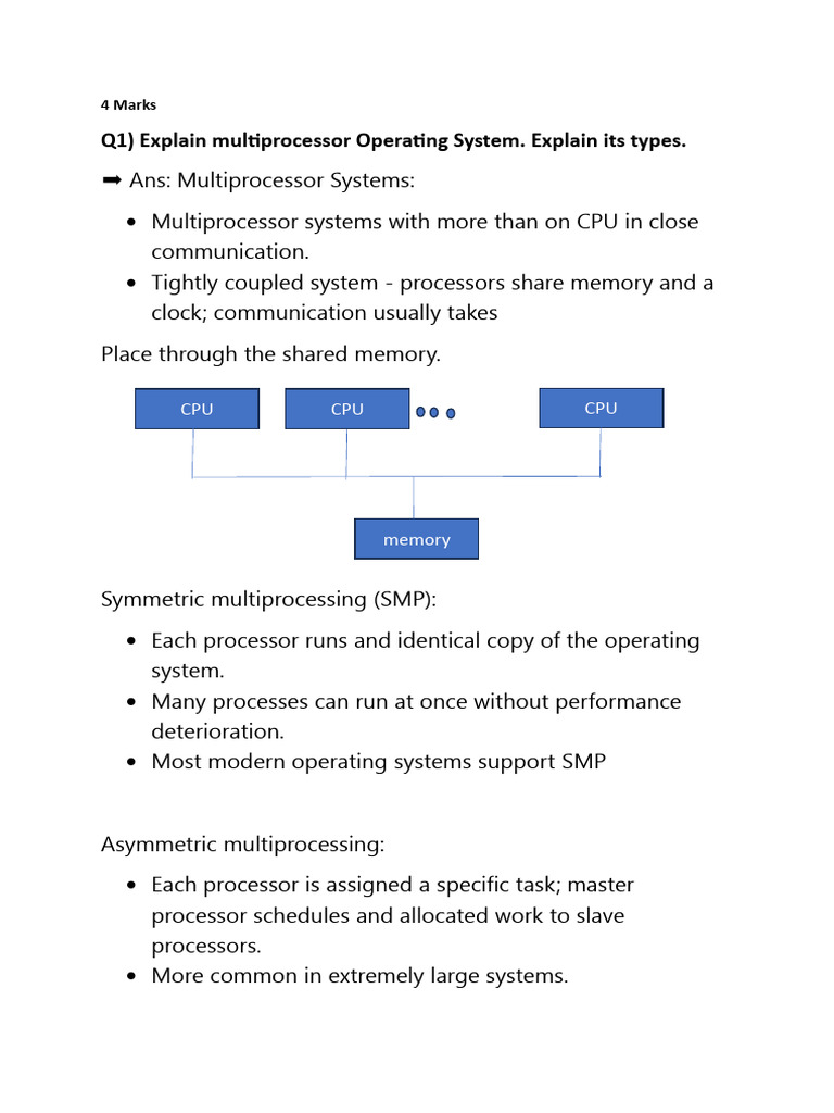 OSY CT 1 (4 Marks) | PDF