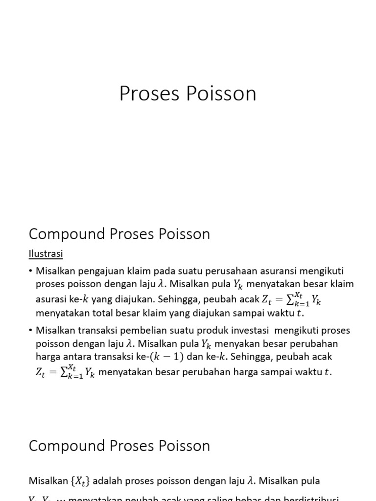 Compound Proses Poisson 3 | PDF