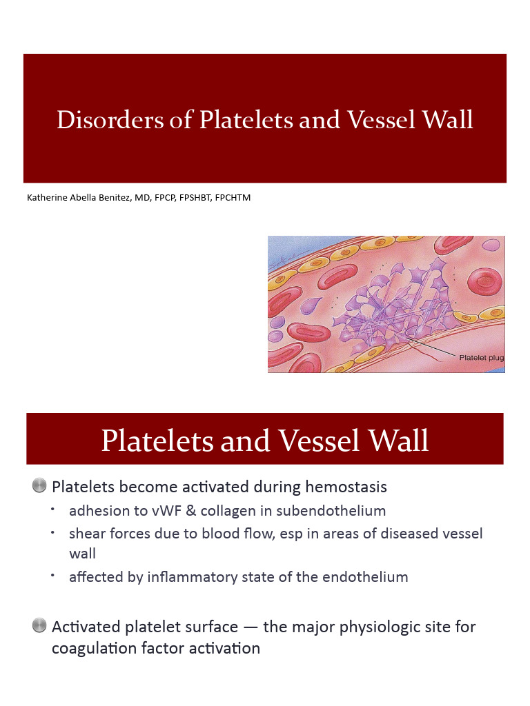 6 Disorders of Platelets and Vessel Wall | PDF
