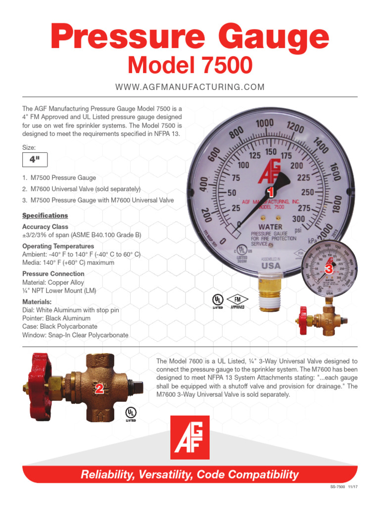 Agf Pressuregauge7500 | PDF