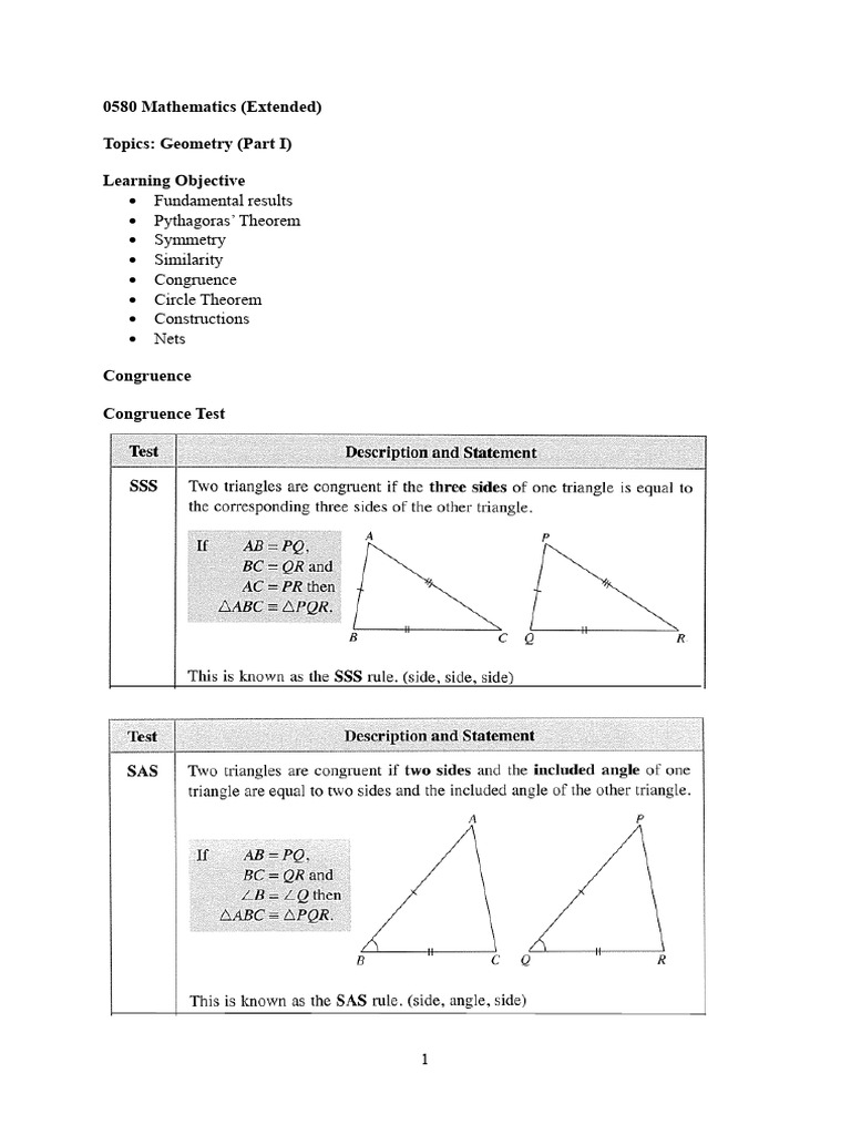 Geometry (Part III) | PDF