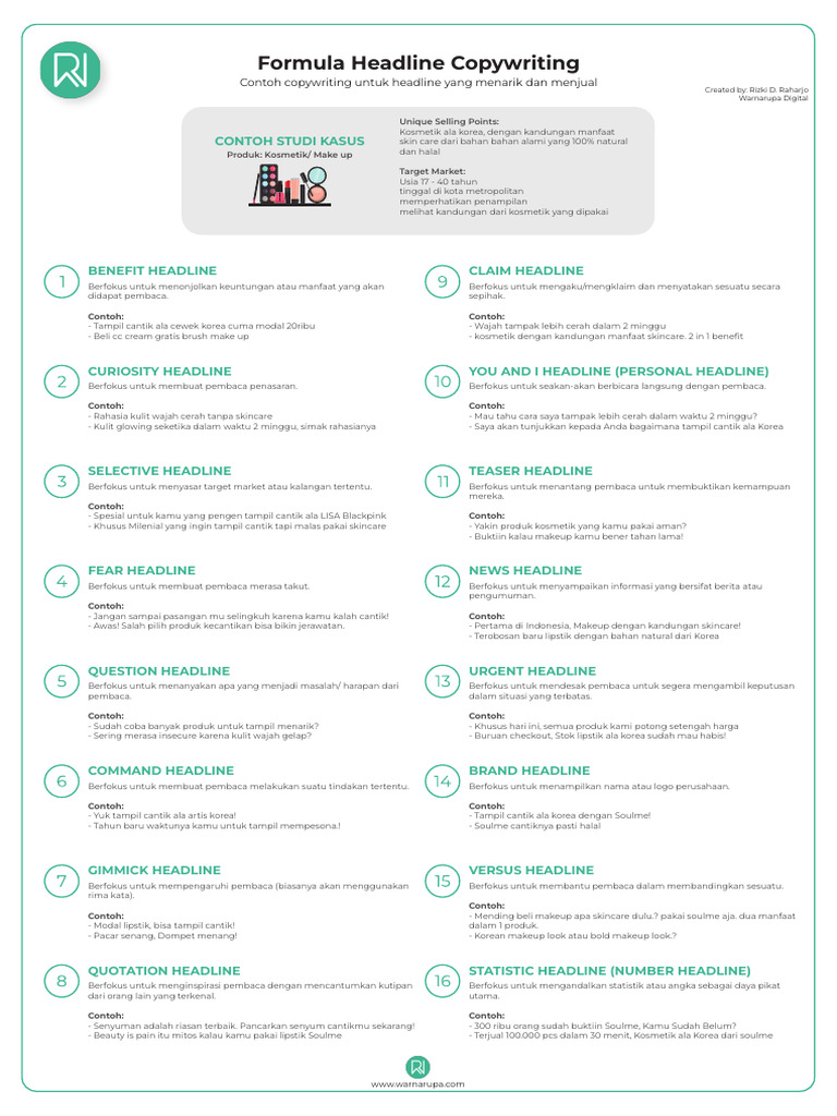 Formula Copywriting Headline | PDF