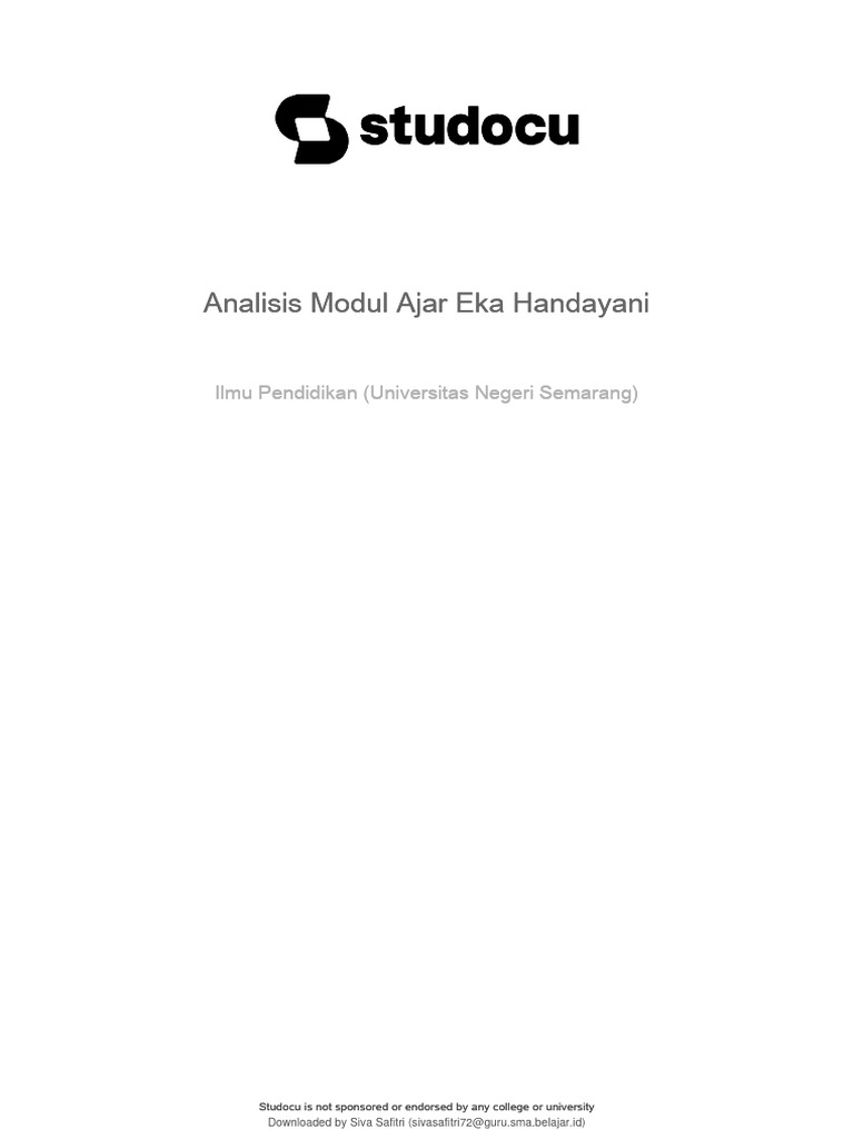 Analisis Modul Ajar Eka Handayani | PDF