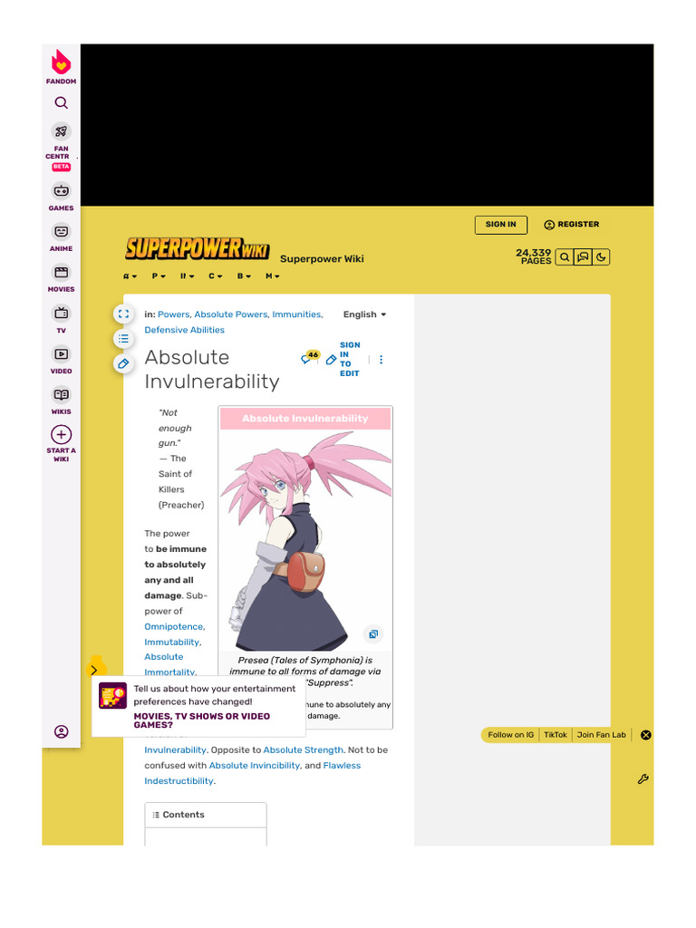Absolute Invulnerability - Superpower Wiki - Fandom | PDF