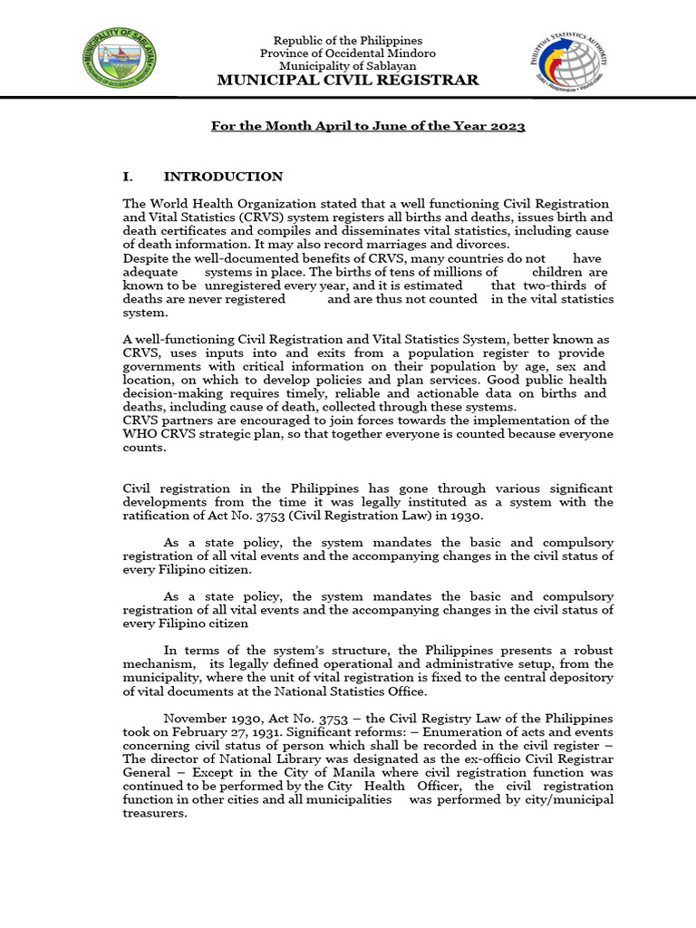 Information Sheet Second Quarter 2023 | PDF