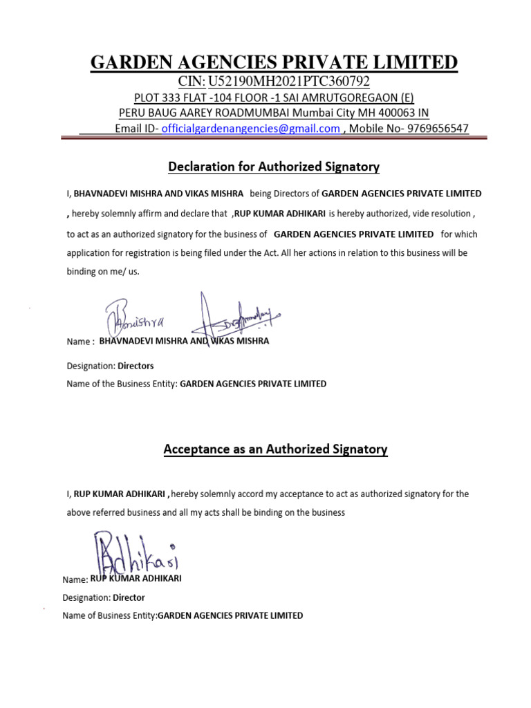 Board Resolution | PDF