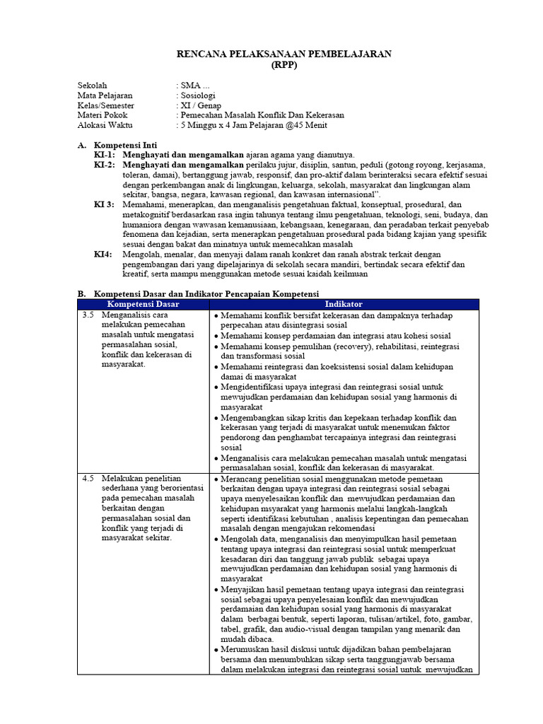 XI. Pemecahan Masalah Konflik Dan Kekerasan | PDF | Karier & Perkembangan | Ilmu Sosial
