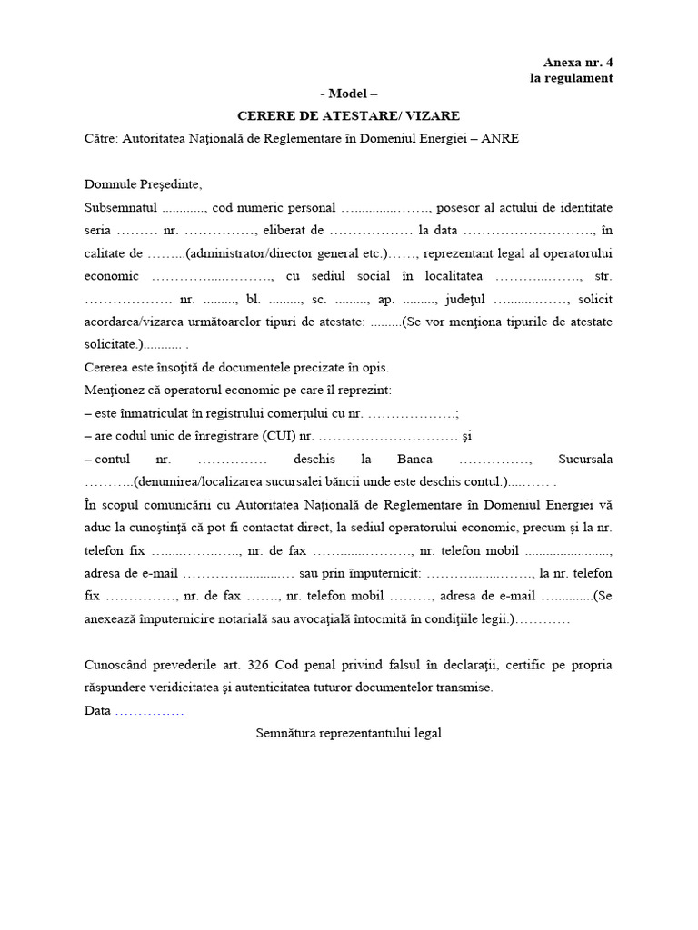 Anexe Word Completate CS | PDF