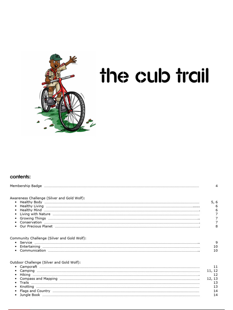Cub Trail 2017 | PDF