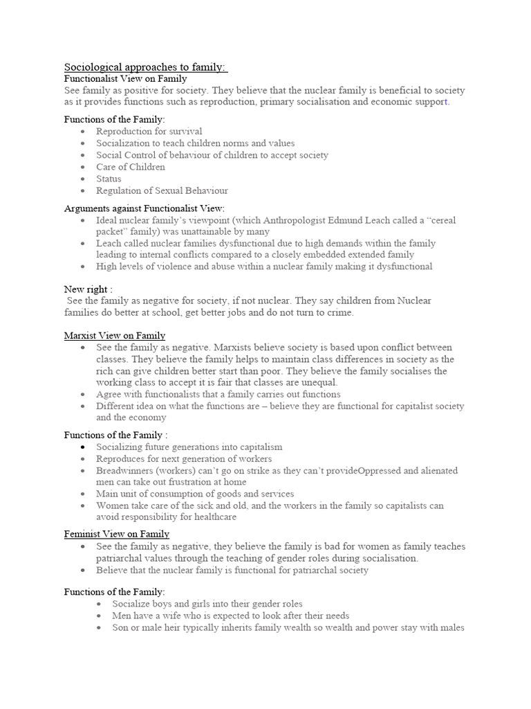 Sociology (Family) | PDF | Social Science